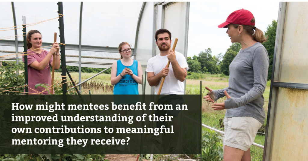 A Personal Reflection on What Makes Mentoring Great - Center for Engaged Learning