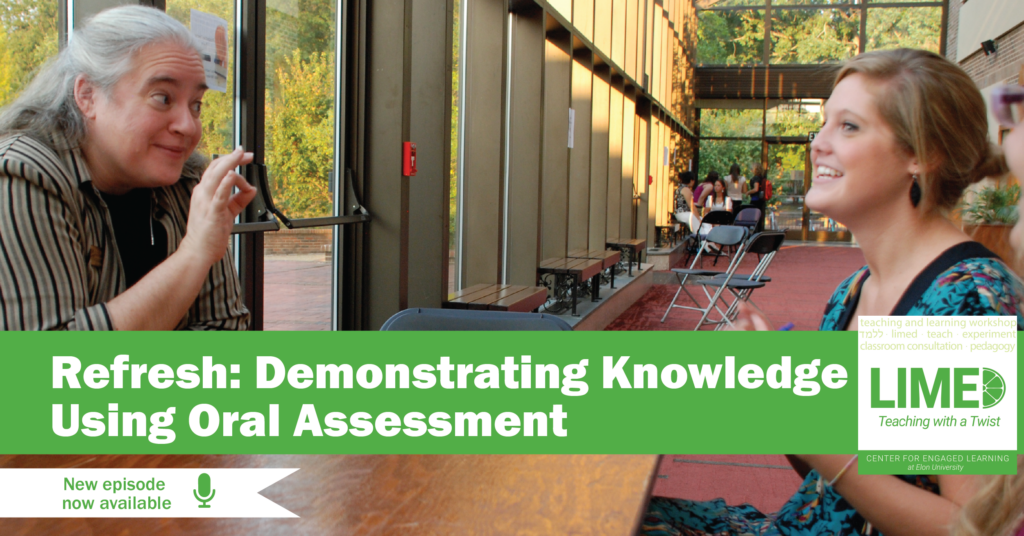 Refresh: Demonstrating Knowledge Using Oral Assessments - Center for ...