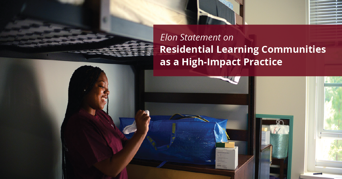 Elon Statement on Residential Learning Communities as a High-Impact ...