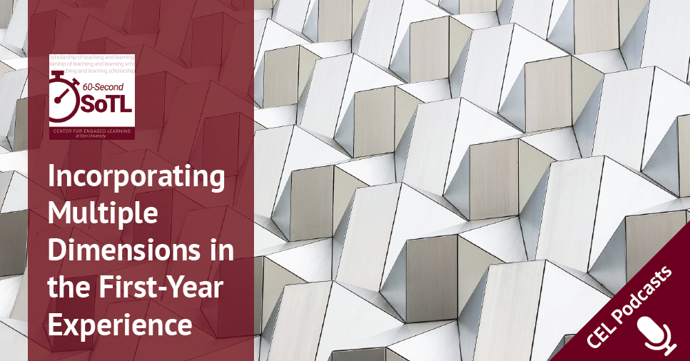 Incorporating Multiple Dimensions in the First-Year Experience - Center ...