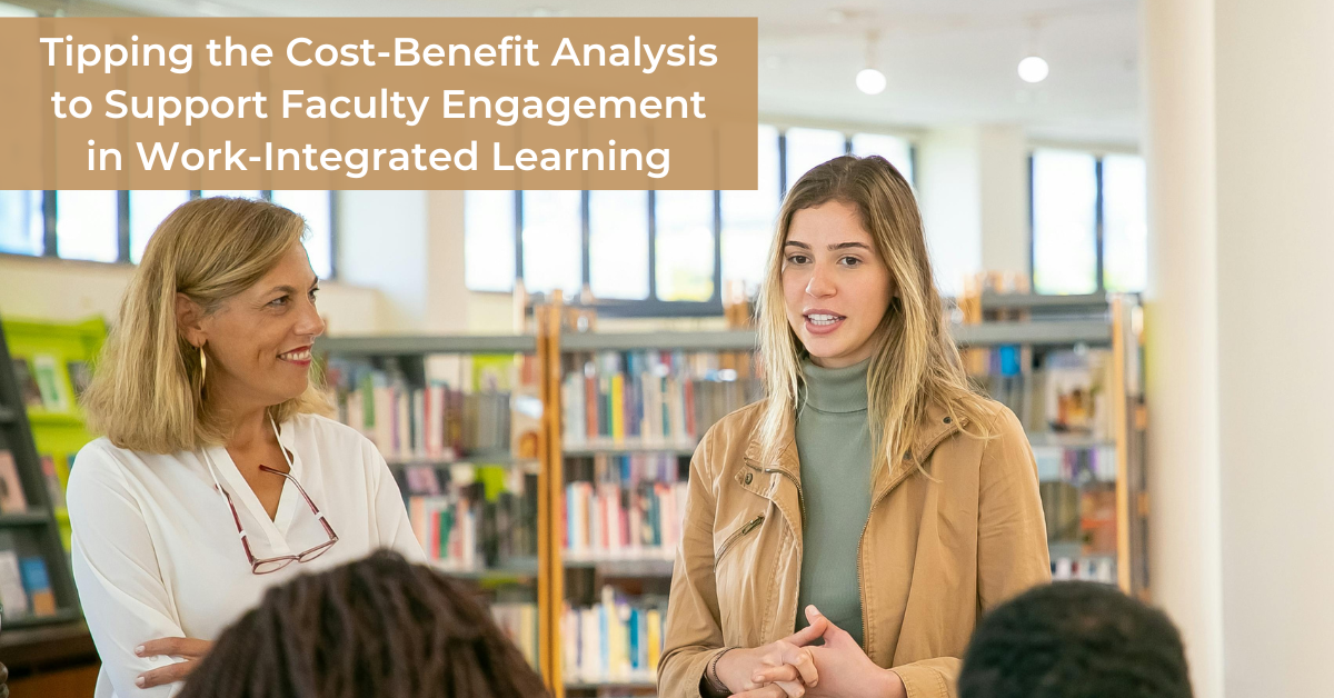 Tipping the Cost-Benefit Analysis to Support Faculty Engagement in Work ...