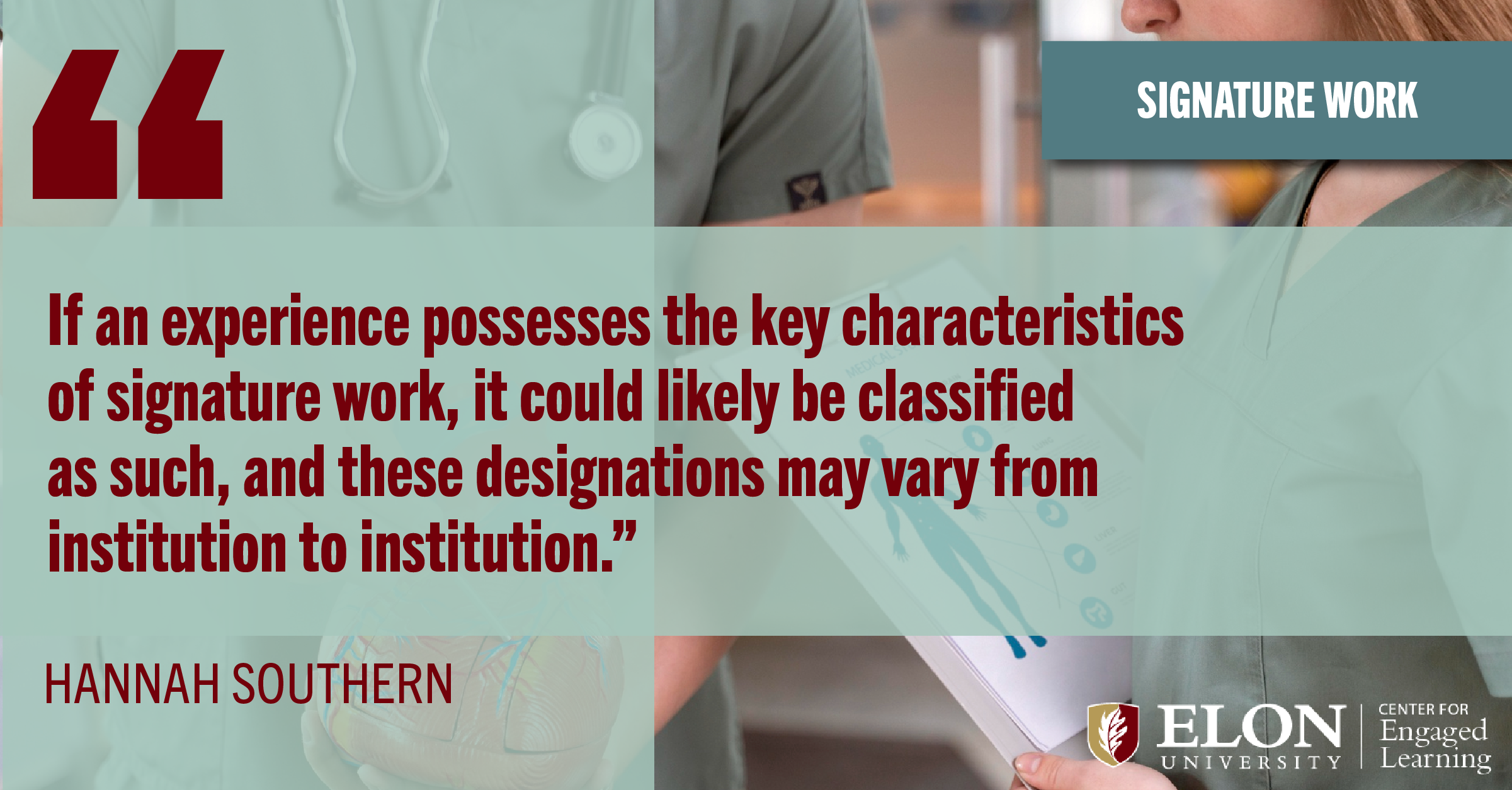 Different Types of Signature Work - Center for Engaged Learning