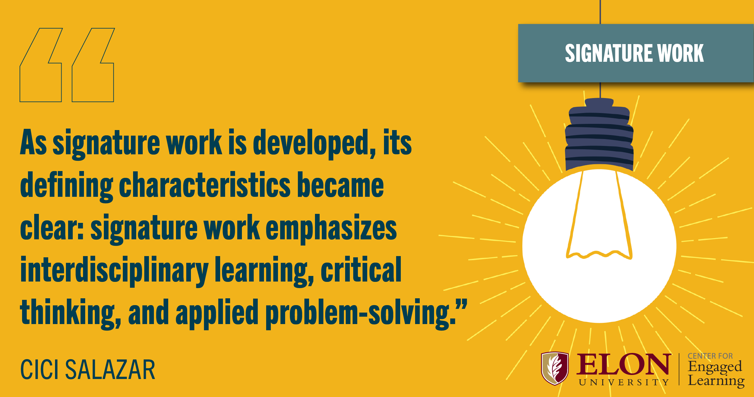 History of Signature Work - Center for Engaged Learning
